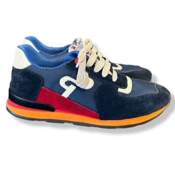 opp France | Shoes | Opp France Laceup Suede Sneakers In Blue Mens Size ...